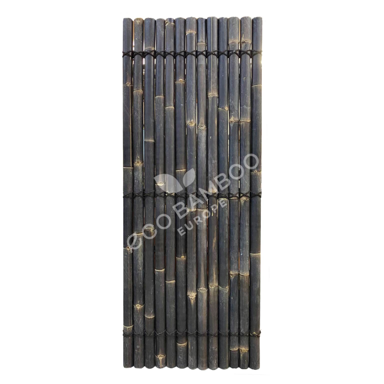 Black bamboe tuinscherm 220×90 cm - Eco Bamboo Europe
